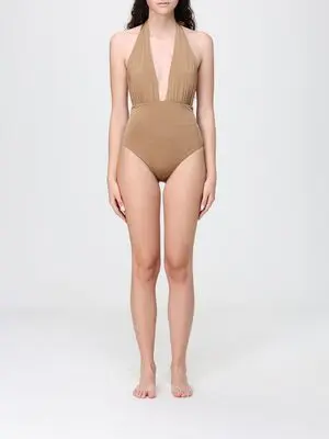 Max Mara Halter Neck Swimsuit - Brown