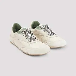 Bottega Veneta Suede Leather Flash Orbit Sneakers - White