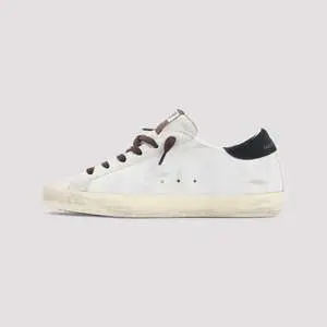 GOLDEN GOOSE Superstar Leather And Suede Distressed Sneakers