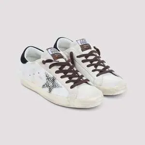 GOLDEN GOOSE Superstar Leather And Suede Distressed Sneakers