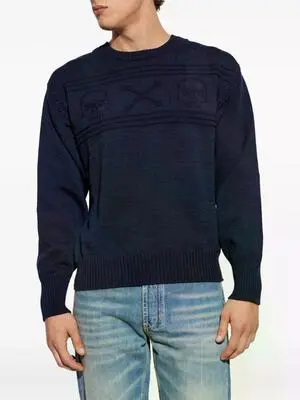 Alexander McQueen Skull Motif Wool Sweater