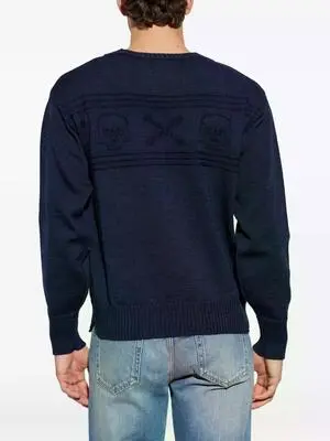 Alexander McQueen Skull Motif Wool Sweater