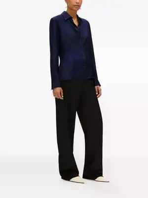 Another Tomorrow Darted Fitted Shirt