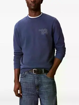 Calvin Klein Print Sweatshirt - Blue