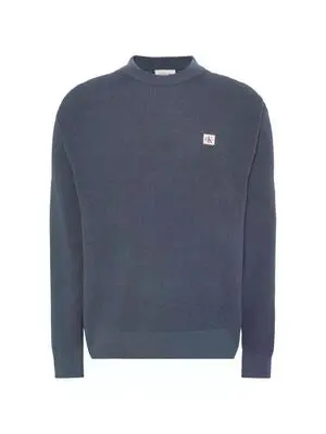 Calvin Klein Waffle Knit Logo Patch Sweater