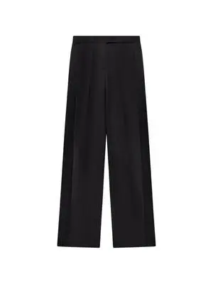 Another Tomorrow Satin-stripe Tuxedo Trousers