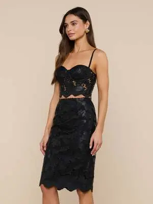 L'Agence Sonya Vegan Leather Bustier