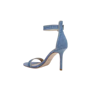 L'Agence Gisele Denim Ankle Strap Sandal - Light Denim