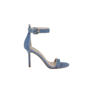 L'Agence Gisele Denim Ankle Strap Sandal - Light Denim