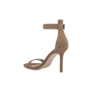 L'Agence Gisele Suede Ankle Strap Sandal - Coffee Suede