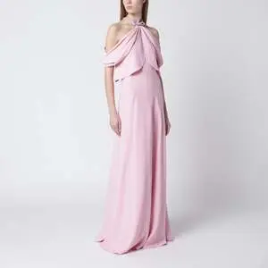 Alberta Ferretti Long Off-shoulder Dress