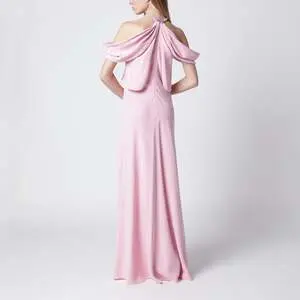 Alberta Ferretti Long Off-shoulder Dress