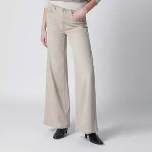 MOTHER The Undercover Sneak Jeans - Beige