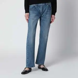 THE ROW Fima Low-rise Straight-leg Cotton Jeans In Indigo - Blue