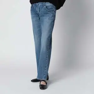 THE ROW Fima Straight-leg Cotton Jeans - Blue
