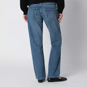 THE ROW Fima Straight-leg Cotton Jeans - Blue