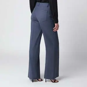 Victoria Beckham Alina Trousers In Mélange Wool Blend