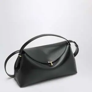 TOTEME T-lock Leather Bag - Black