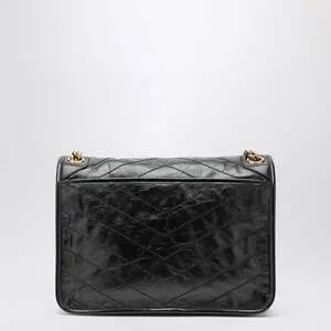 Saint Laurent Niki Medium Vintage Leather Bag - Black