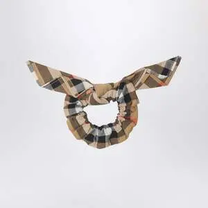 Burberry Check Pattern Cotton Scrunchies
