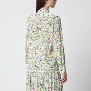 Valentino Garavani Multicolored Silk Blouse With Lavallière