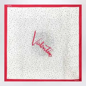 Valentino Garavani Little Stars Starry Silk Scarf - White