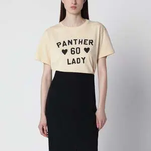 Valentino Garavani Panther Lady Cotton Jersey T-shirt - Beige