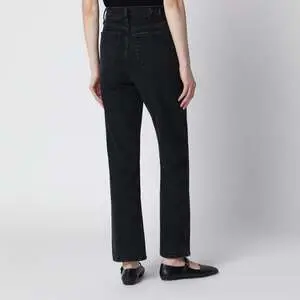 ANINE BING Jane High-rise Slim Jeans In Vintage Denim - Black
