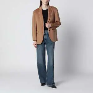 ANINE BING Quinn Blazer In Wool And Cashmere - Beige