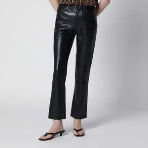 ANINE BING Regenerated Leather Bruno Trousers - Black