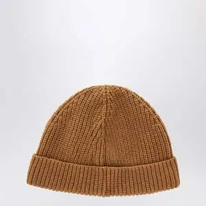 Valentino Garavani Cashmere Beanie With Vlogo Signature - Beige