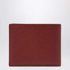 Valentino Garavani Dark Vlogo Signature Bi-fold Wallet - Red