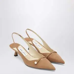 JIMMY CHOO Amita 45 Slingbacks - Brown