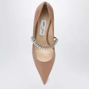JIMMY CHOO Bing Crystal-strap Patent Leather Pumps - Pink
