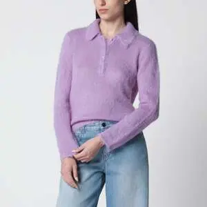 Chloé Lavender Alpaca-blend Cardigan - Purple
