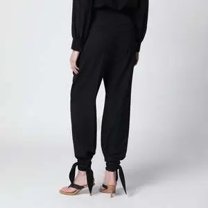 Chloé Pleated Fluid Crêpe De Chine Trousers