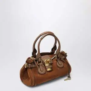 Chloé Paddington Suede Calfskin Bag - Brown