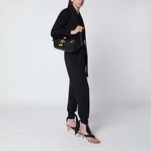 Chloé Paddington Grained Leather Crossbody Bag With Studs And Padlock Detail