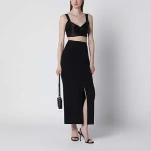 Dolce & Gabbana Satin Corset Crop Bustier