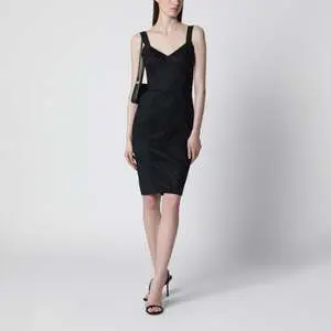Dolce & Gabbana Lace Detail Sheath Dress - Black