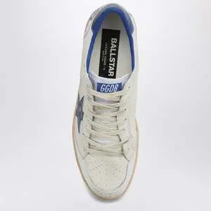 GOLDEN GOOSE Metallic Blue Ballstar Sneakers