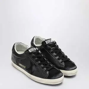 GOLDEN GOOSE Super-star Low-top Trainers With Rhinestone Embellishments - Black