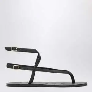 Manebí Leather Crossover Sandals - Black
