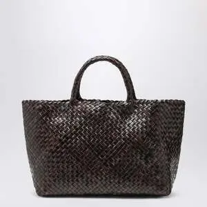 Manebí Woven Leather Tote Bag - Brown
