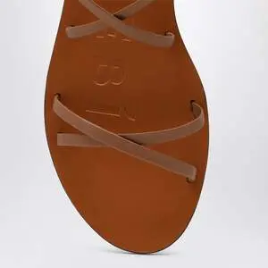 Manebí Cuoio Smooth Leather Crossover Sandals