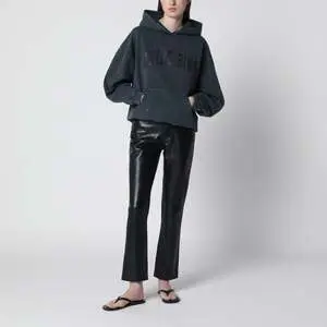 ANINE BING Washed Hoodie With Distressing