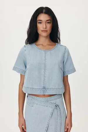 ROWIE Davie Denim Top