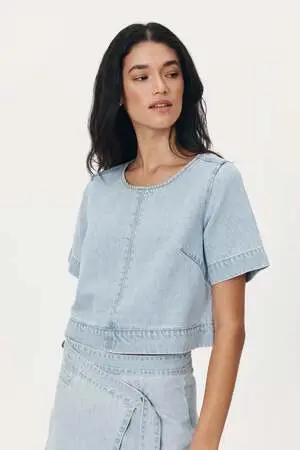 ROWIE Davie Denim Top