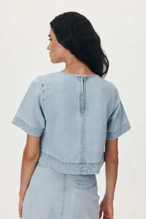 ROWIE Davie Denim Top
