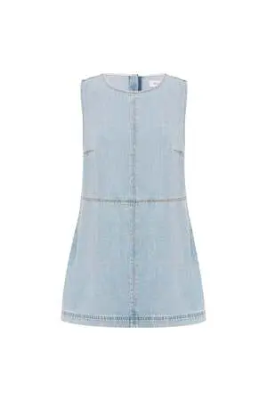 ROWIE Jean Denim Mini Dress - Azul